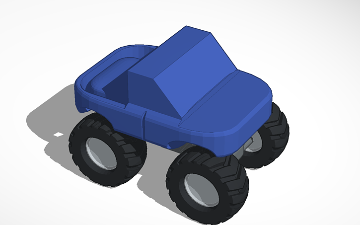 3D design Monster truck - Tinkercad