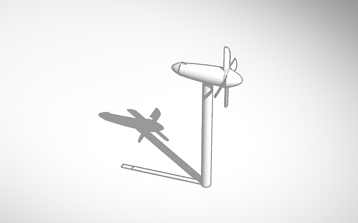3D design Wind Turbine Model - Tinkercad