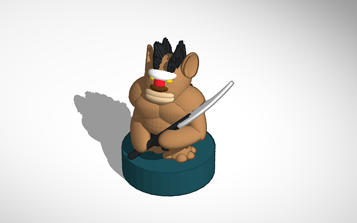 3D design Warmunk Luchador #pocket-tactics - Tinkercad