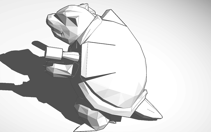 3D design Blastoise - Tinkercad