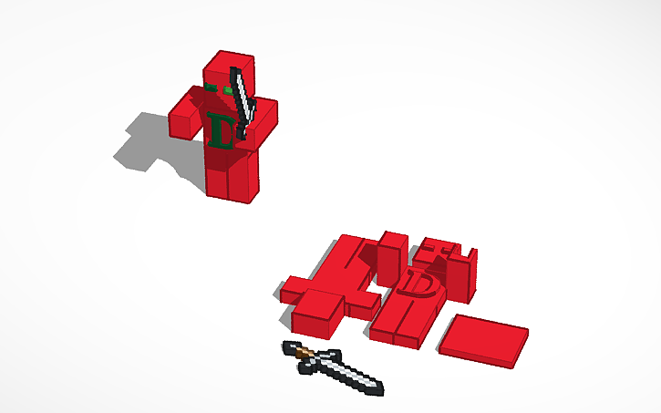 3D design zombie - Tinkercad