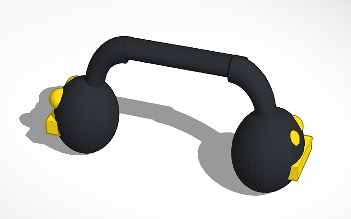 3D design bomb - Tinkercad