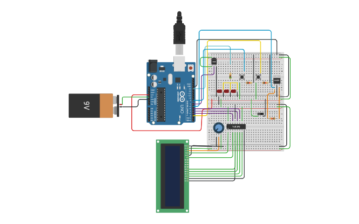 Circuit design Copy of Pushbutton & LED - Tinkercad Circuit design Copy of Pushbutton & LED - Tinkercad