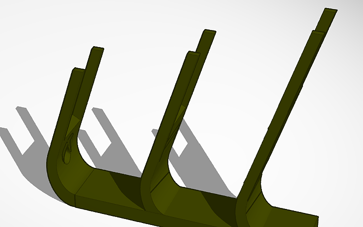 3D design Xbox 360 controller triple stand - Tinkercad