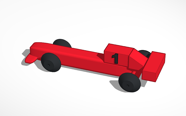 3D design F1 car - Tinkercad