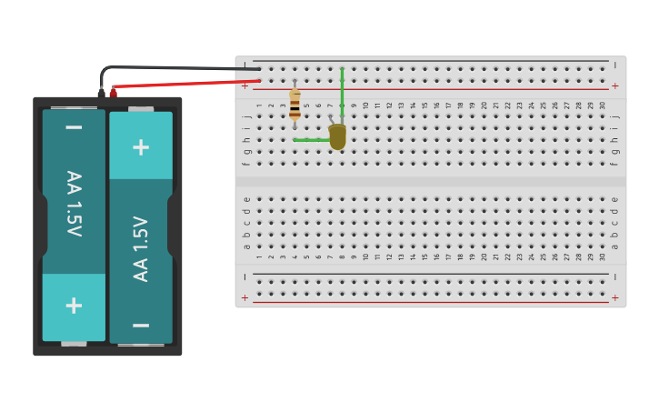 Circuit design LED Bateria | Tinkercad Circuit design LED Bateria | Tinkercad