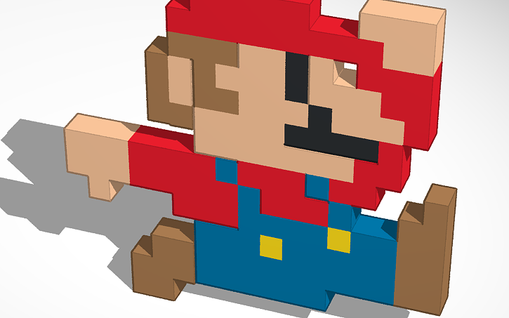3D design Super Mario - Tinkercad