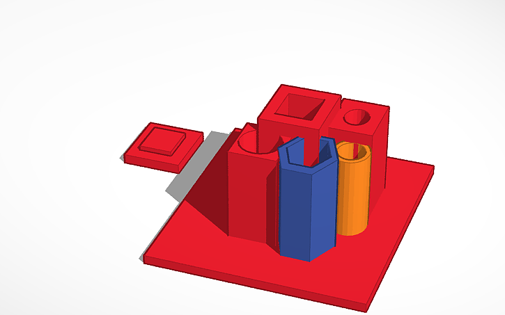 3D design pencil holder | Tinkercad