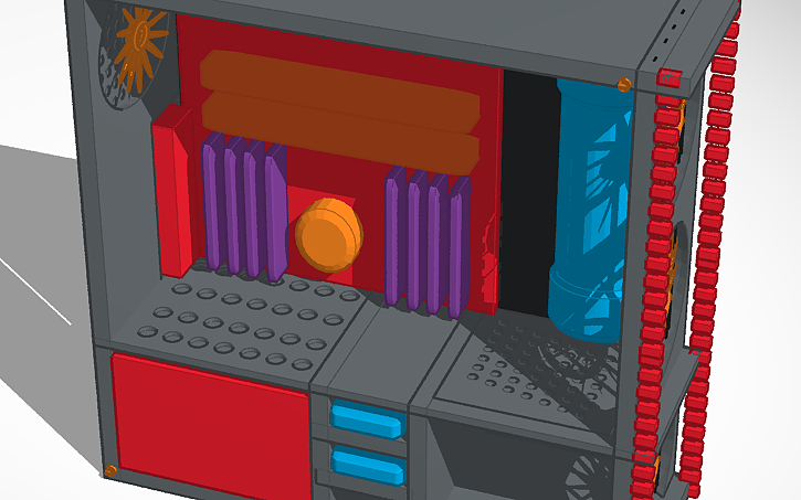 3D design PC CASE - Tinkercad