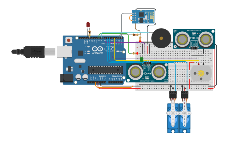 Circuit design AVCD and AVS - Tinkercad