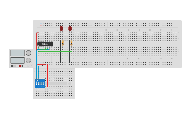 Circuit design Experimento 2 | Tinkercad