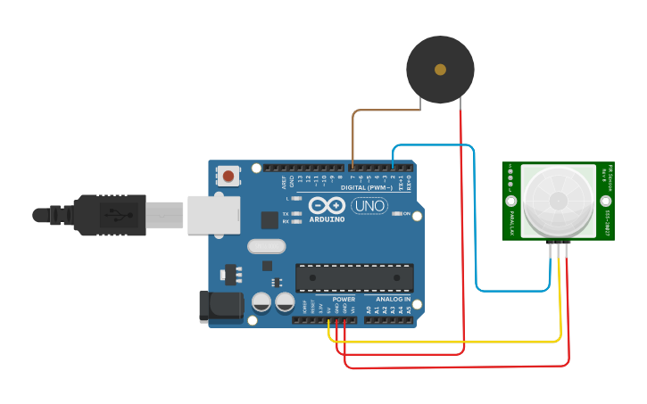 Circuit design Lab_5 (buzzer) | Tinkercad