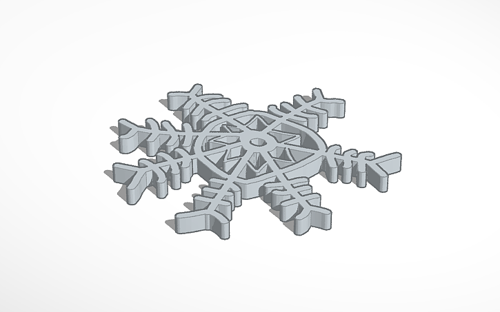 3D design Snowflake - Tinkercad