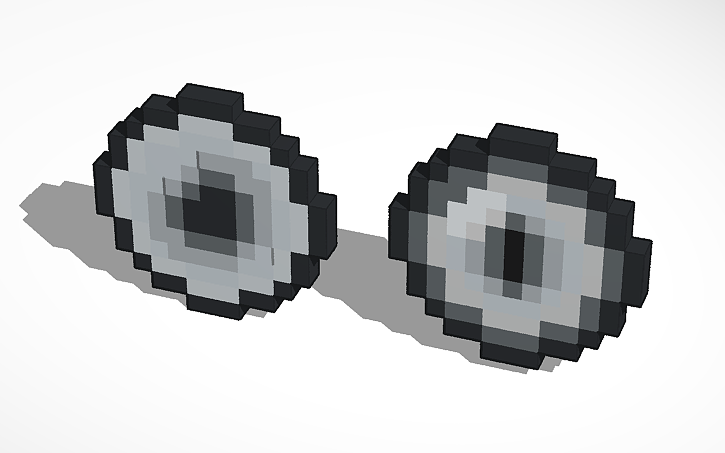 3D design Minecraft Wheel Template - Tinkercad