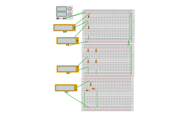Circuit Design Series Parallel Tinkercad