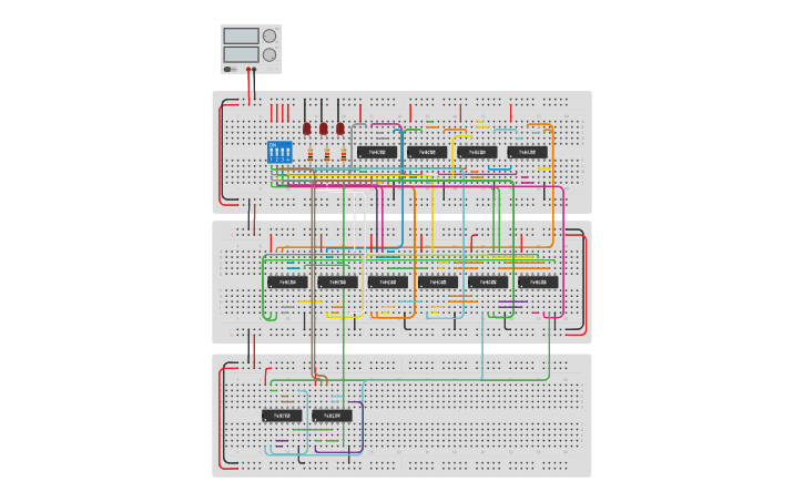 Circuit Design 2 Bit Magnitude Comparator Mp Tinkercad
