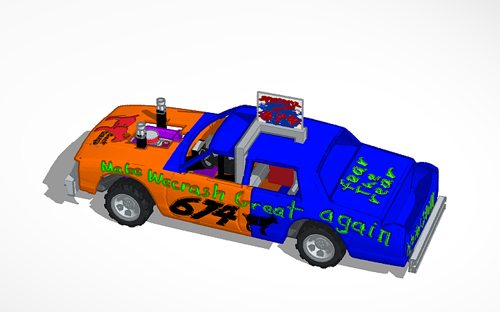 3D design 1985 chevy caprice full weld demolition derby car - Tinkercad