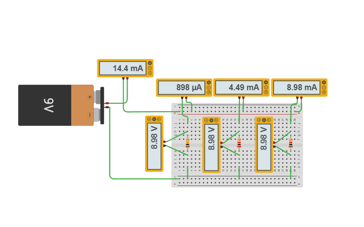 Circuit design 1. SIMPLE PARALLEL CIRCUIT__SHASHANK M GOWDA - Tinkercad