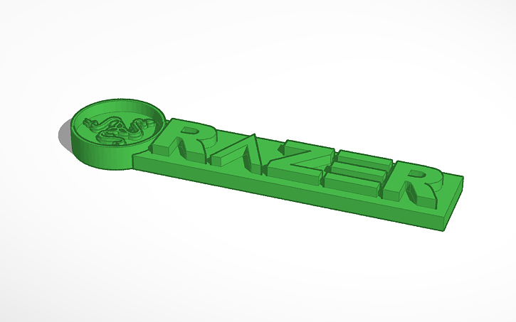 3D design razer logo - Tinkercad