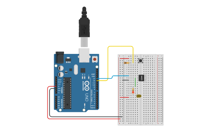 Circuit design 1EL - Toggle - Tinkercad