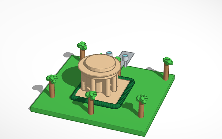 3d Design Greek Monument Tinkercad