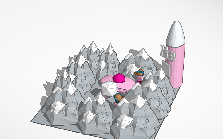 3D design moon base - Tinkercad