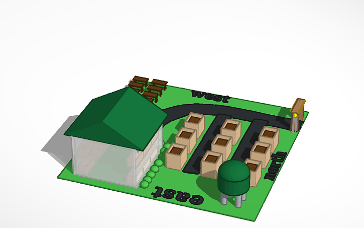 3D design garden landscape design | Tinkercad