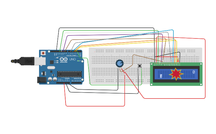 Circuit design dino run - Tinkercad