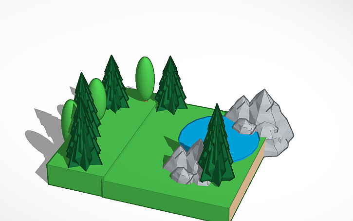 3D design rocky hills | Tinkercad