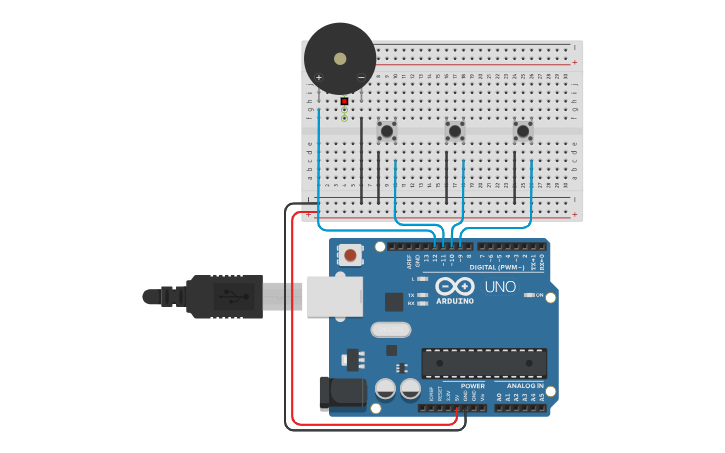 Circuit design Player de música 2 - Tinkercad