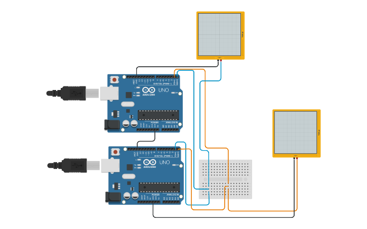 Circuit Design Serial Communication With Arduinos Tinkercad