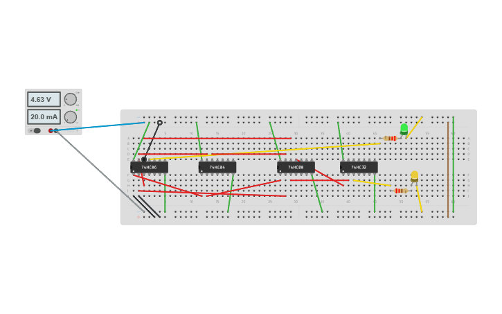 Circuit Design Full Substractor Tinkercad