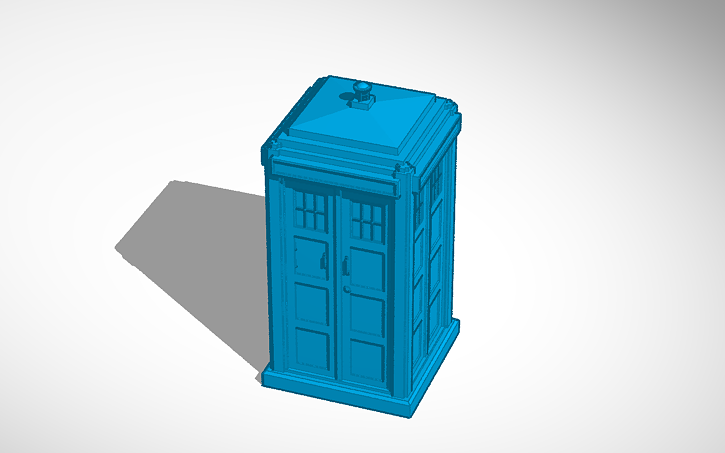 3D design TARDIS - Tinkercad
