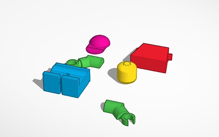 3D design Lego person - Tinkercad