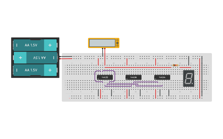 Circuit design B419052 - BCD a | Tinkercad