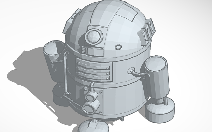 3D design Steampunk R2D2 | Tinkercad
