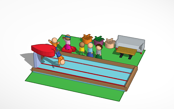 3D design Swimming pool di Matilde Usai | Tinkercad