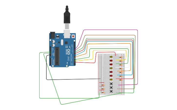Circuit design Elevator - Tinkercad