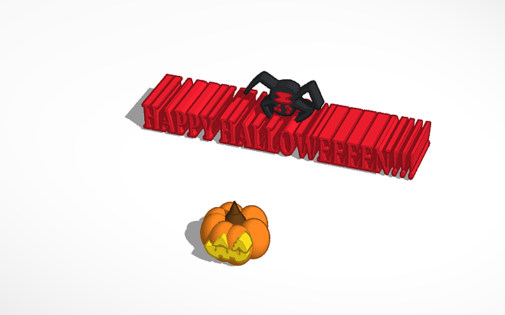 3D design Halloween deceration - Tinkercad