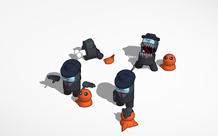 3D design My Among Us Character Attempt 2 - Tinkercad