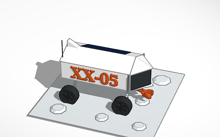 3D design moon rover | Tinkercad