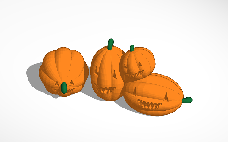 3D design pumpkin | Tinkercad
