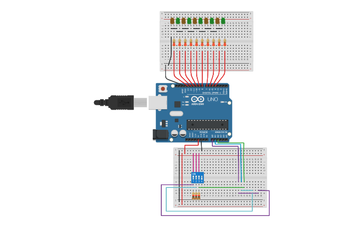 Circuit design Practica 23 - Tinkercad