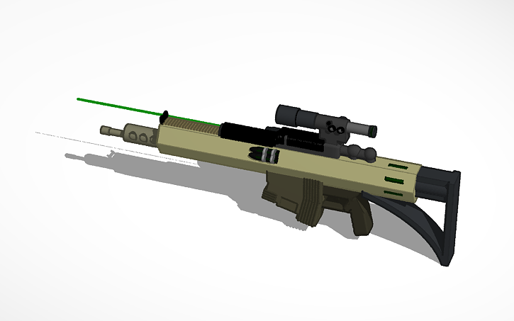 3D design weapon - Tinkercad