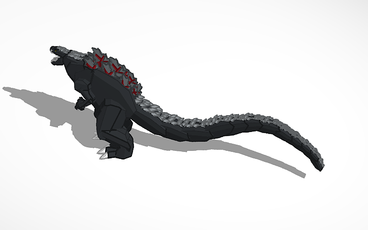 3D design godzilla singular point - Tinkercad