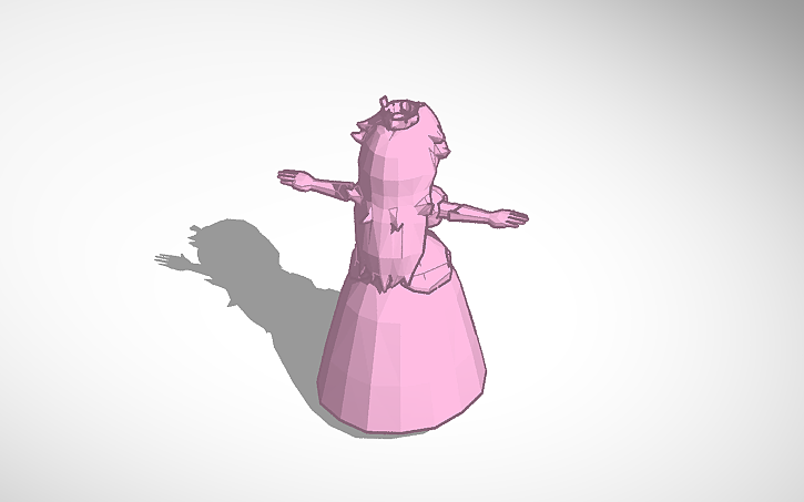 3D design Princess Peach - Tinkercad
