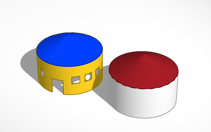 3d Design Circular House Tinkercad