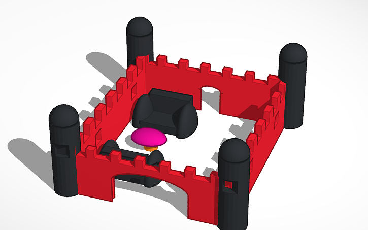 3D design Red Castle | Tinkercad