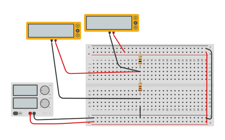 Circuit design Series Resistor Circuit | Tinkercad
