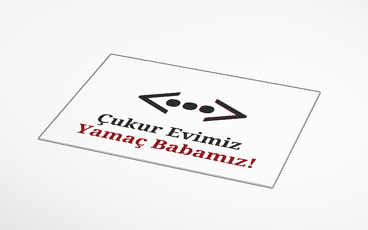 3D design Çukur Logo - Tinkercad